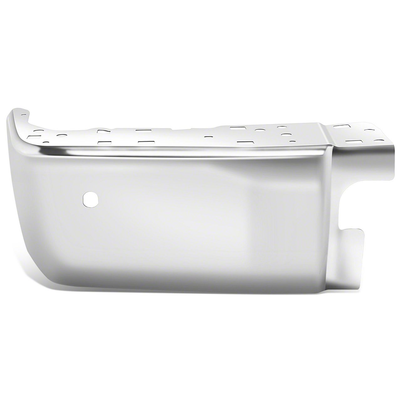 Tundra Rear Bumper End Cap with Backup Sensor Holes; Driver Side ...