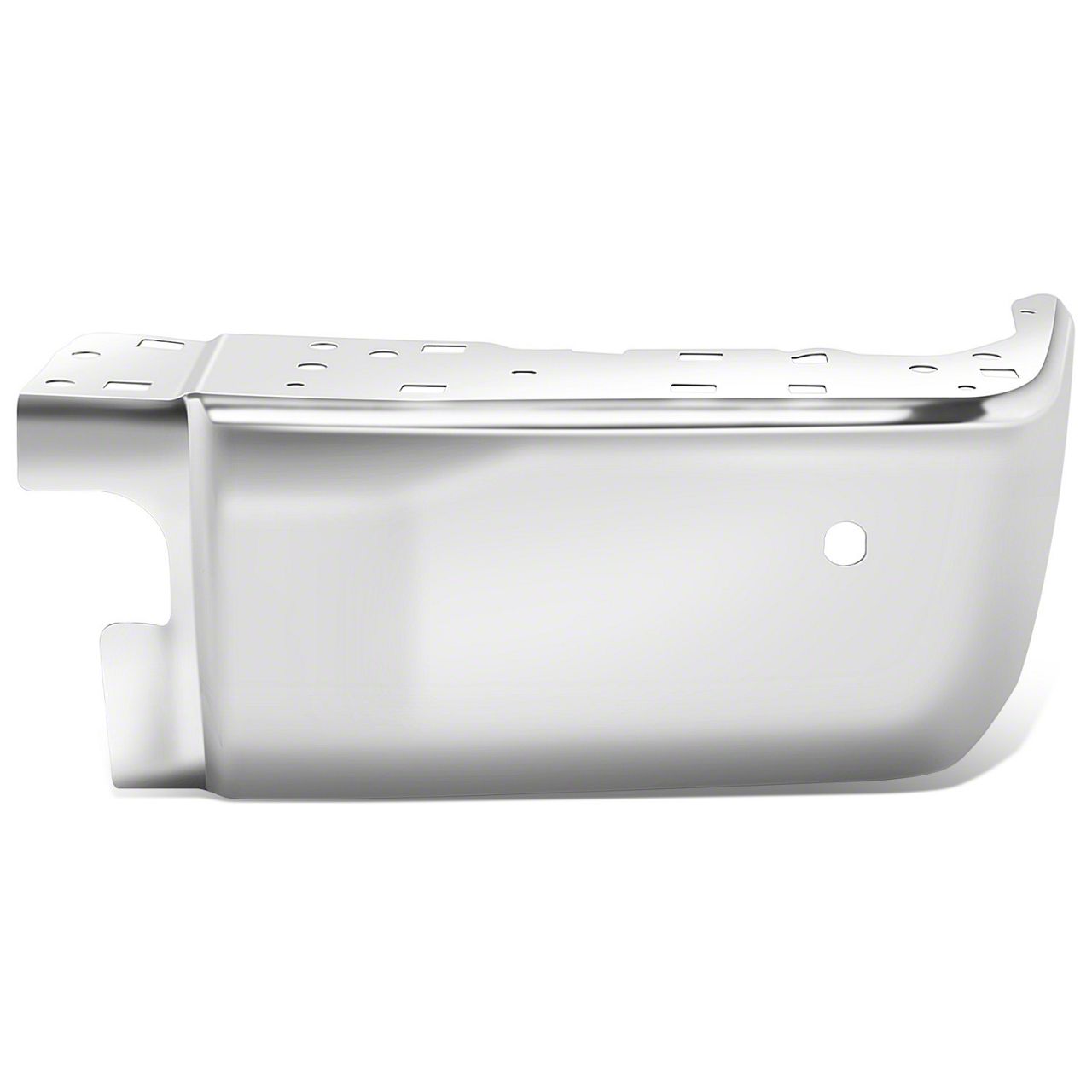 Tundra Rear Bumper End Cap with Backup Sensor Holes; Passenger Side ...