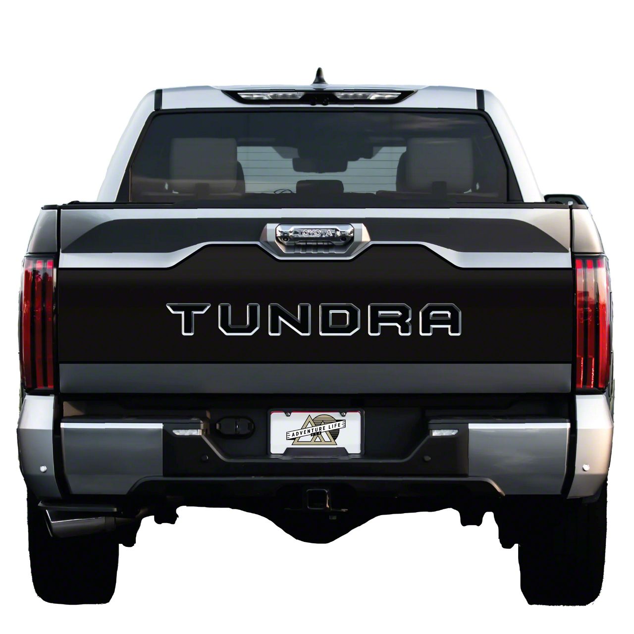 Tundra Topographic Map Tailgate Graphic; Black with White Outline (22 ...