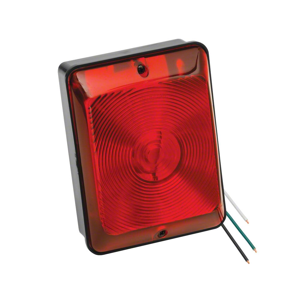Tundra Trailer Tail Light 86; Single Stop-Tail-Turn; Black
