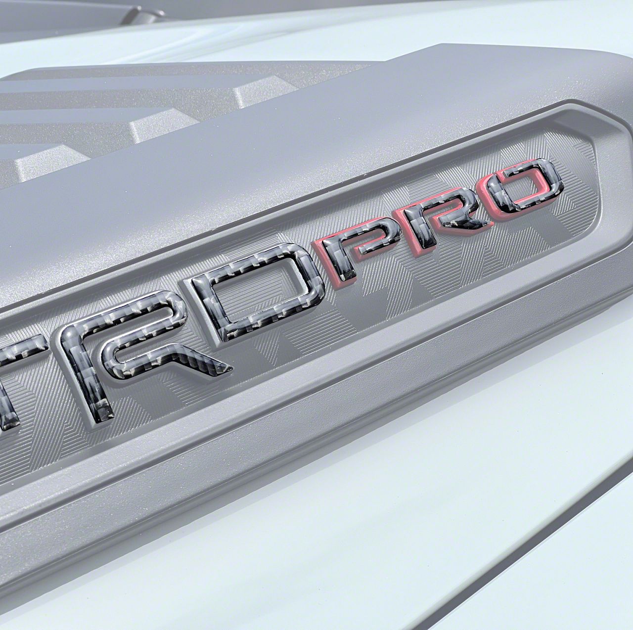 Tundra TRD Pro Hood Louver Letter Overlays; Forged Carbon Fiber (22-26 ...
