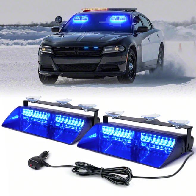 Tundra Unmarked Series Dual LED Dash Light Bars; White and Amber ...