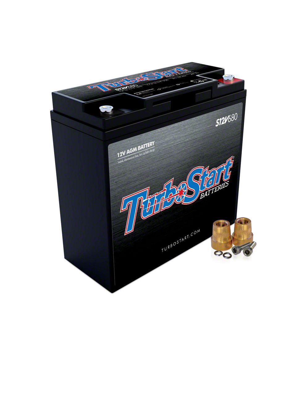 TurboStart Bronco Sport AGM Race Battery; 12-Volt S12V680 (Universal ...