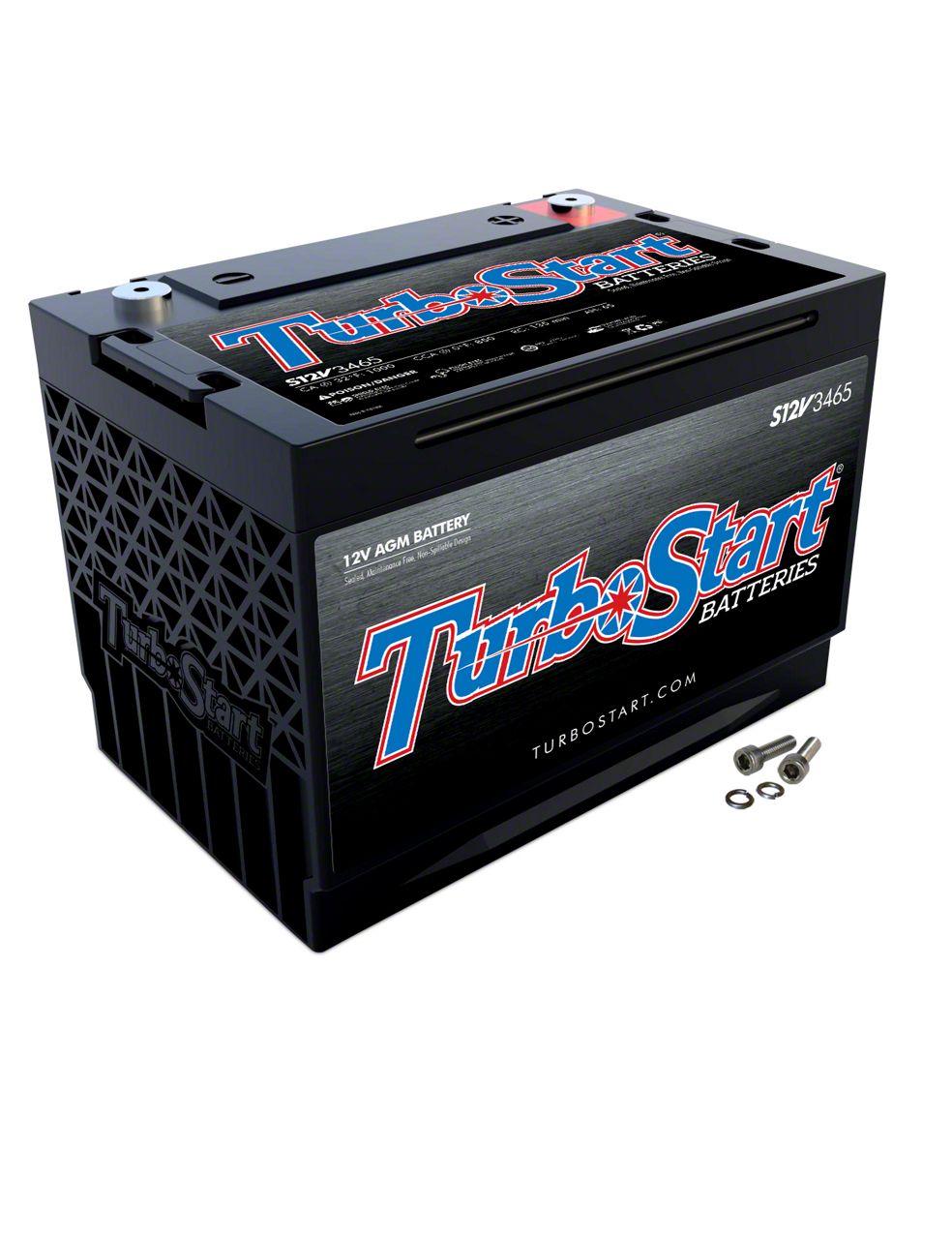 TurboStart Tacoma AGM Race/Street/Off Road Battery; 12-Volt; Group 34 ...