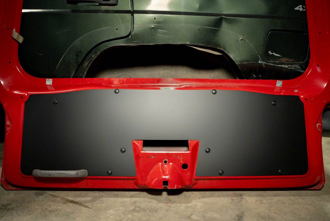 Turtle Laboratories Jeep Cherokee Aluminum Rear Hatch Panel; Flat Black ...