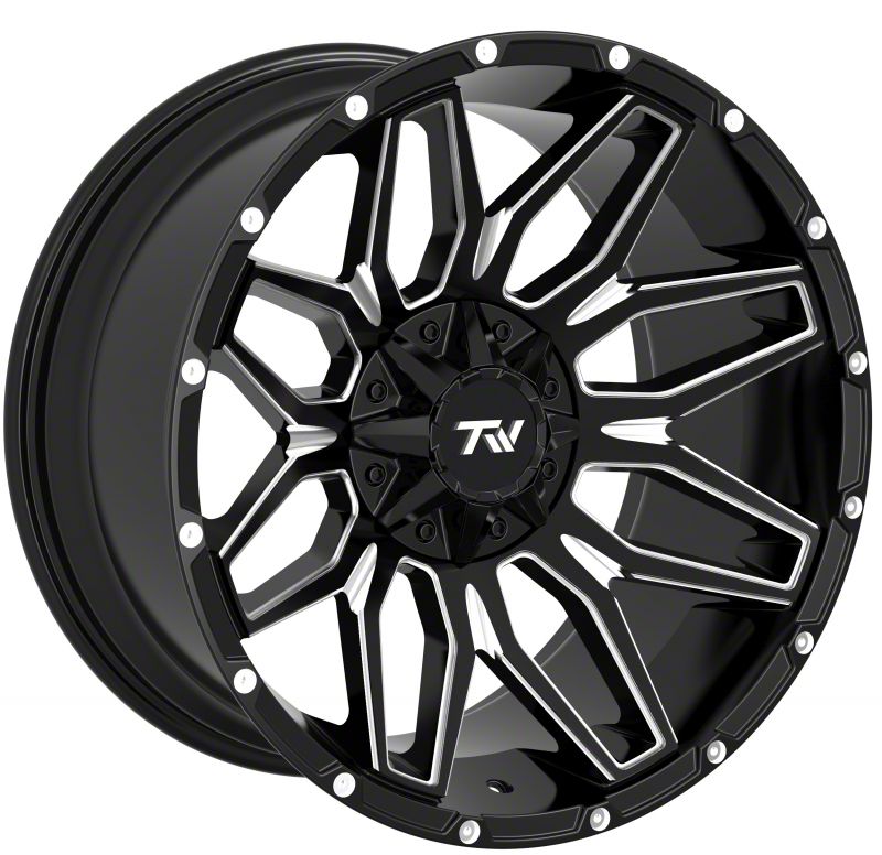 TW Offroad Tacoma T3 Lotus Gloss Black with Milled Spokes 6-Lug Wheel ...