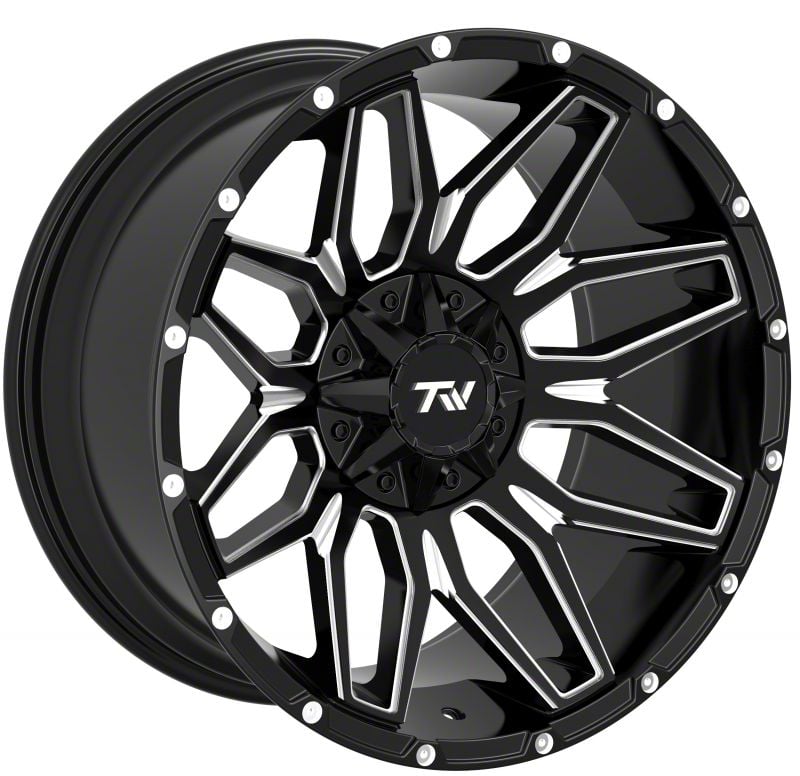 TW Offroad Toyota 4-Runner T3 Lotus Gloss Black with Milled Spokes 6 ...