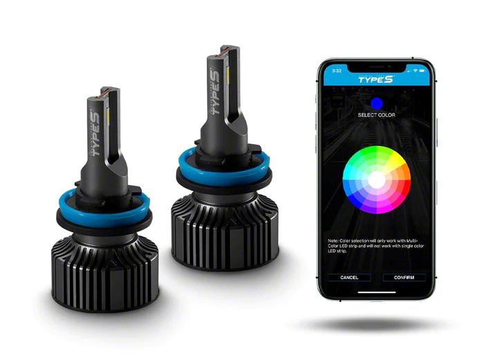 TYPE S Frontier Smart UltraBright LED Light Bulbs; H8/H9/H11/H16 ...