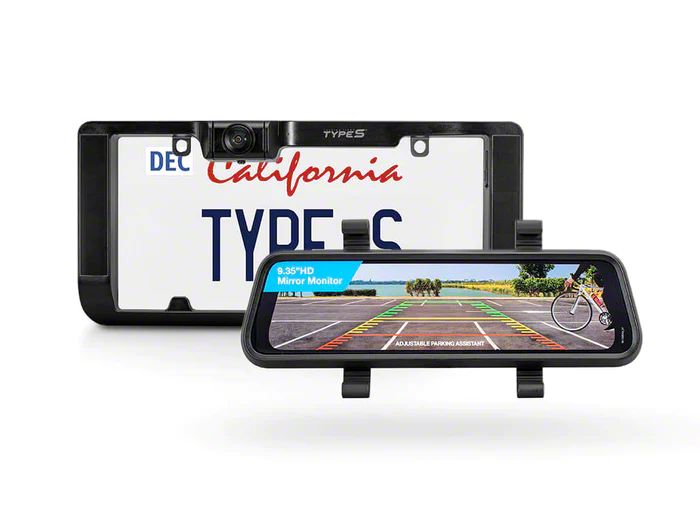 TYPE S Tacoma Solar Powered Portable License Plate Frame Backup Camera ...