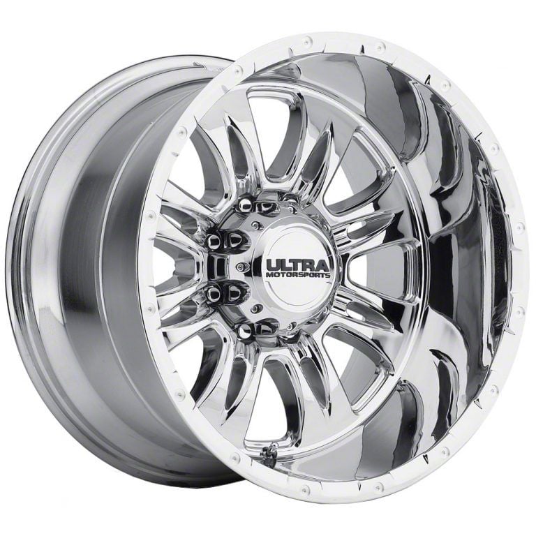 Ultra Wheels Titan XD Hunter Chrome 6-Lug Wheel; 18x9; -12mm Offset ...