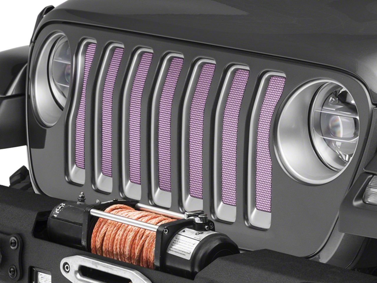 Pink grill insert for jeep wrangler store