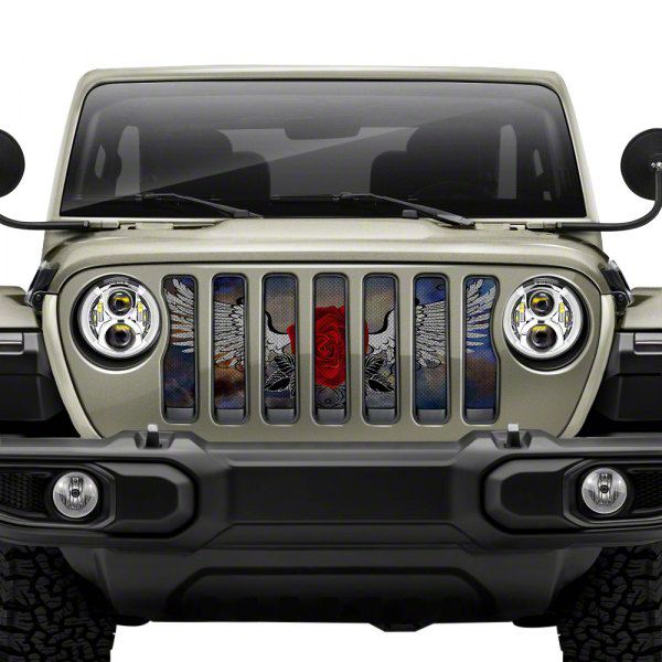 Under The Sun Inserts Jeep Gladiator Grille Insert; Angel Wings INSRT ...