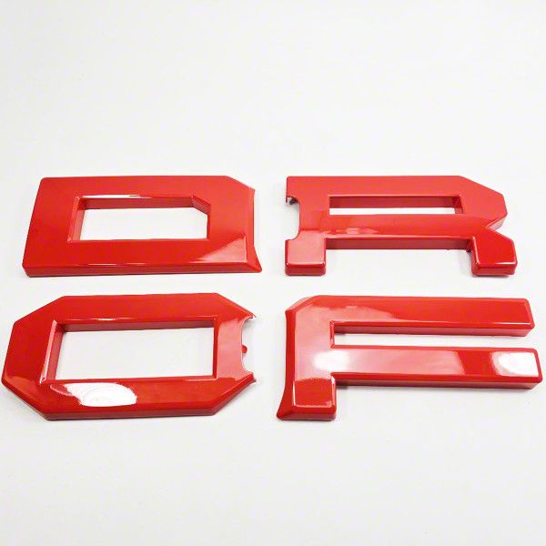 Bronco Replacement Grille Letters; Code Orange (22-25 Bronco Raptor ...