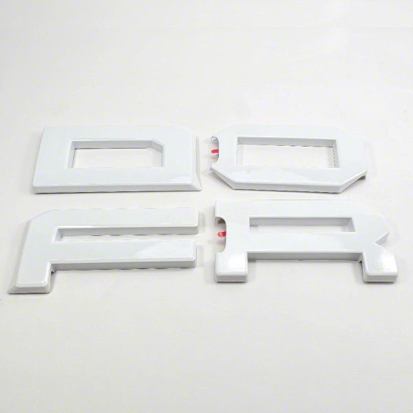 UPR Products Bronco Replacement Grille Letters; Oxford White AMP-83684 ...