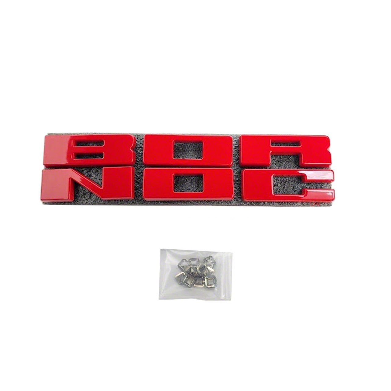 Bronco Replacement Grille Letters; Rapid Red (21-25 Bronco, Excluding ...