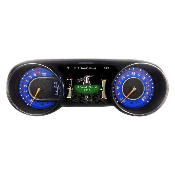 US Speedo Jeep Wrangler Daytona Edition Gauge Face; MPH; Blue WRA18JL4 ...