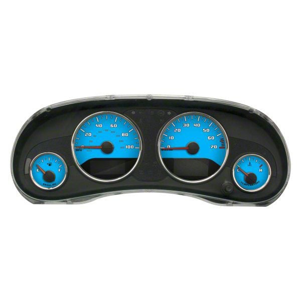 US Speedo Jeep Wrangler Daytona Edition Gauge Face Style 2; MPH; Light ...