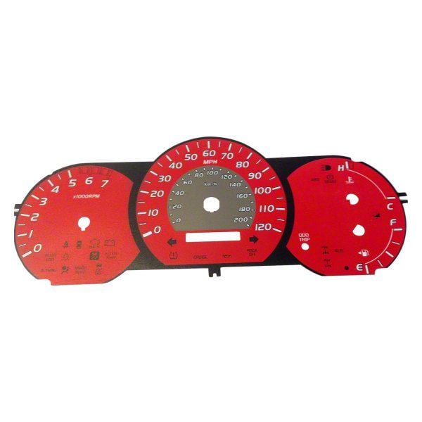 US Speedo Tacoma Daytona Edition Gauge Face; MPH; Red TAC085 (09-11 ...