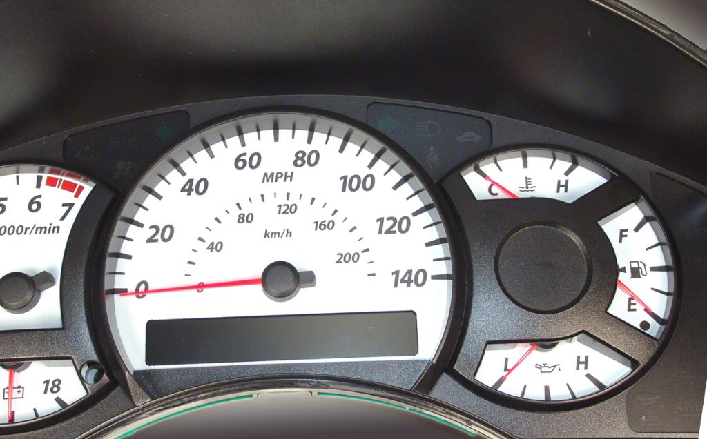 US Speedo Titan Daytona Edition Gauge Face; MPH; White TIT060 (04-07 ...