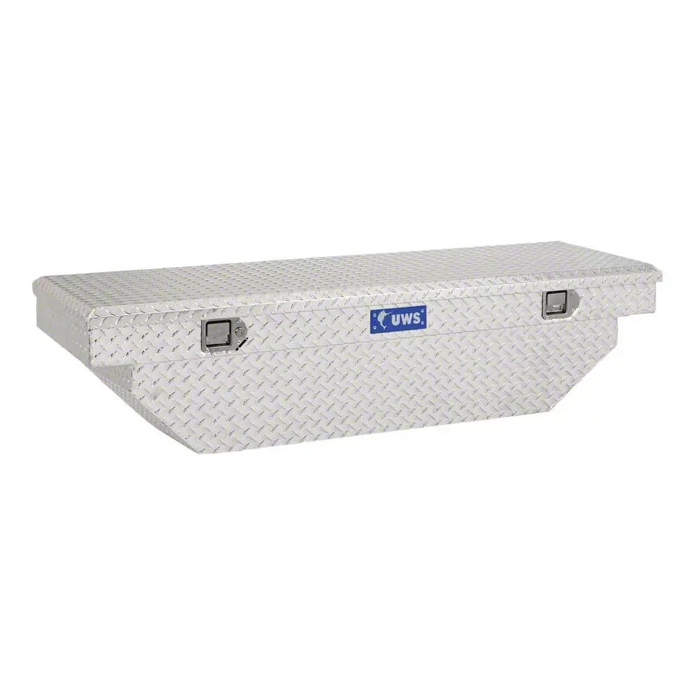 UWS Tacoma 63 Inch Aluminum Angled Crossover Tool Box Bright EC10271 05 15 Tacoma Free Shipping