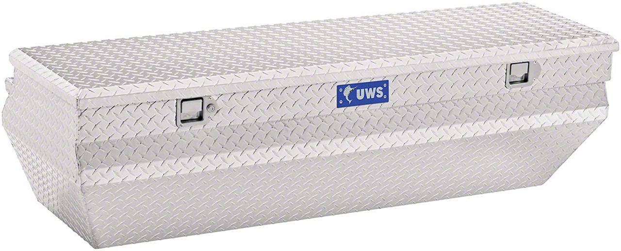 UWS Tundra 62-Inch Aluminum Wedge Angled Utility Chest Tool Box; Bright ...