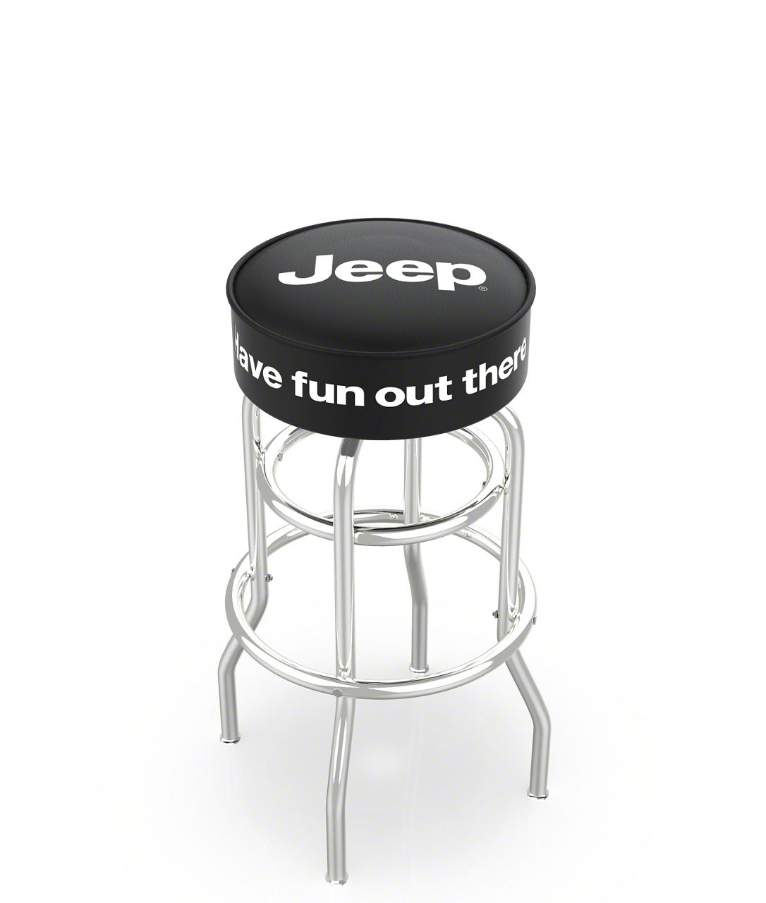 Universal XT 25-Inch Double-Ring Swivel Counter Stool with Jeep Logo ...