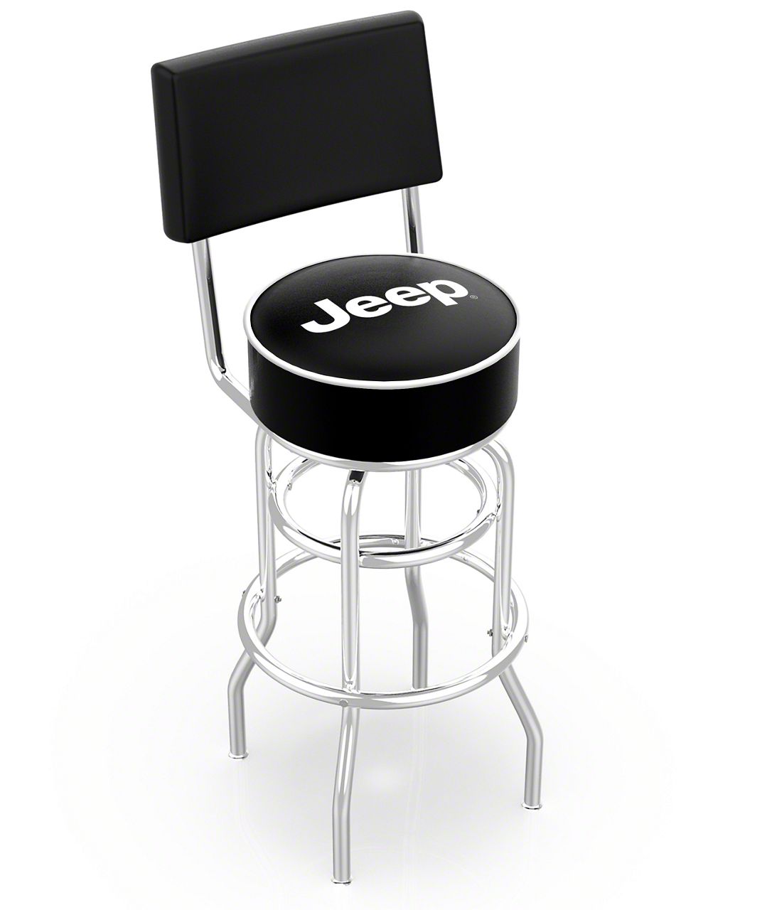 Universal XT 25-Inch Double-Ring Swivel Counter Stool with Jeep Logo ...