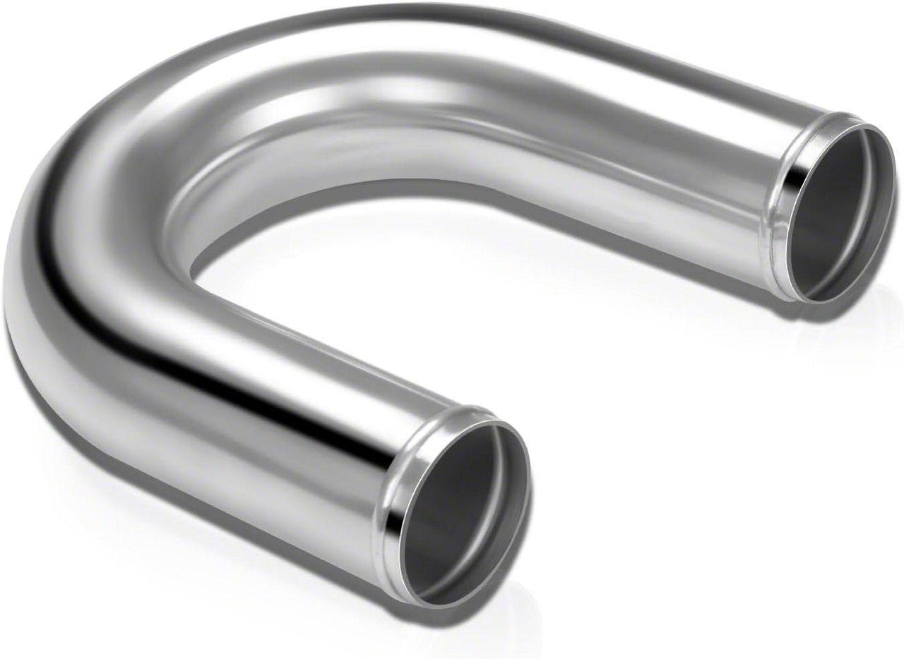 Universal XT 2.50-Inch Aluminum Intercooler Pipe; 180-Degree; Polished ...
