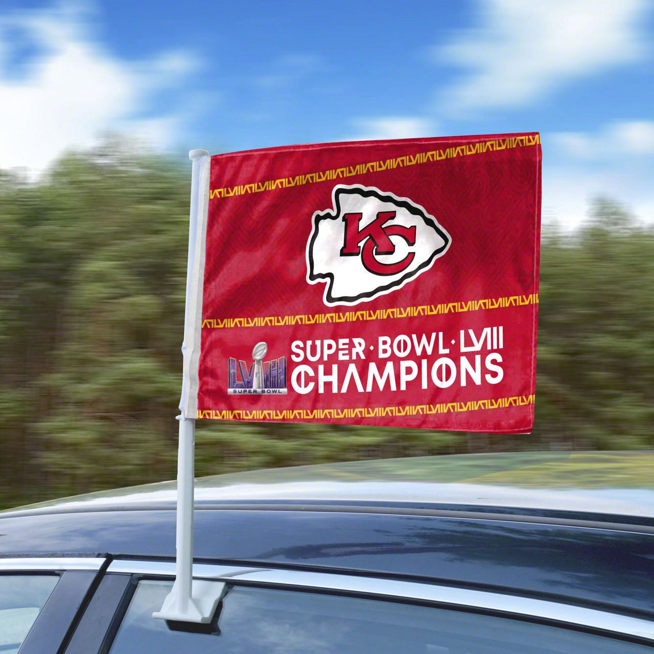 Universal XT Car Flag with Kansas City Chiefs Super Bowl LVIII ...