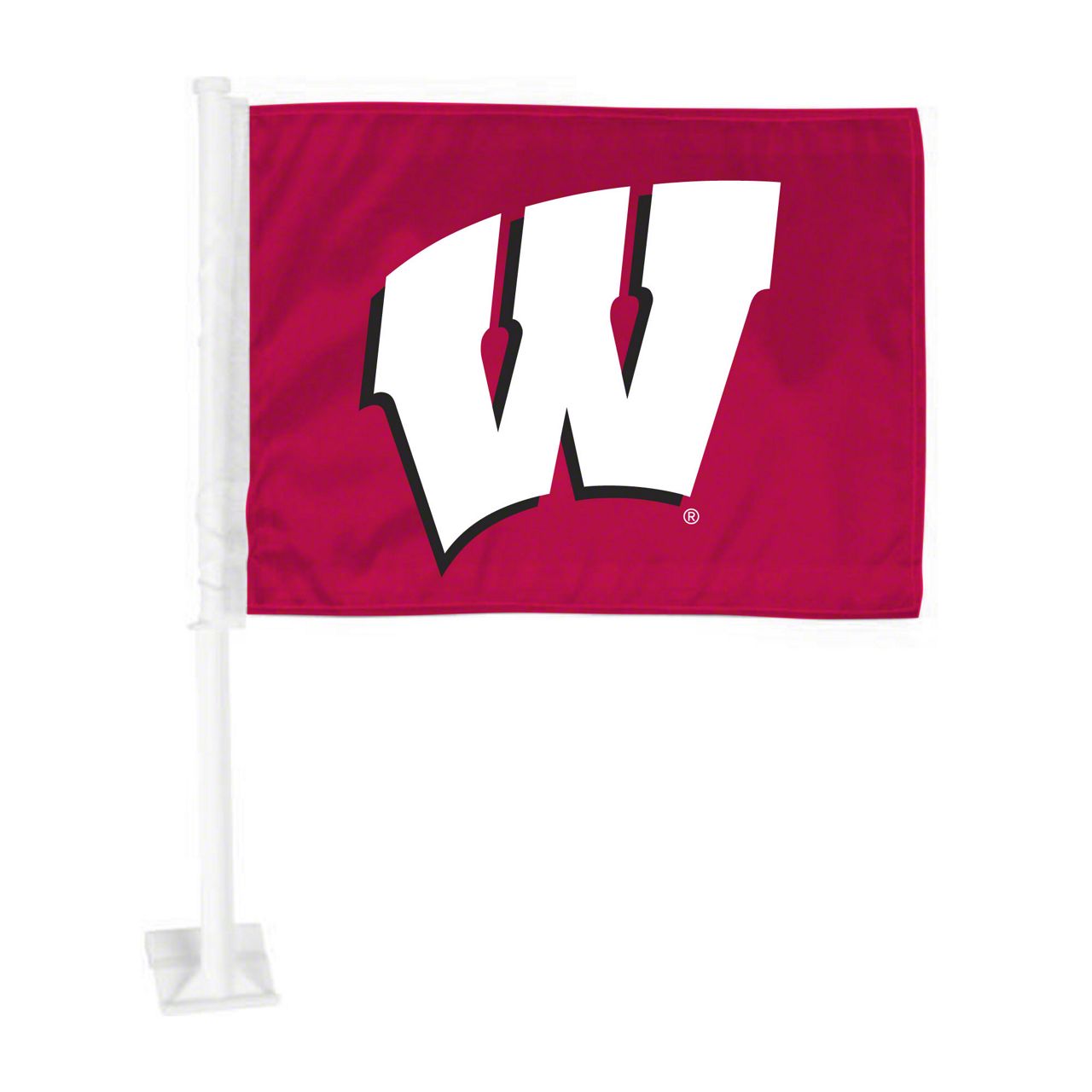 Universal XT Car Flag with University of Wisconsin Logo; Red (Universal ...