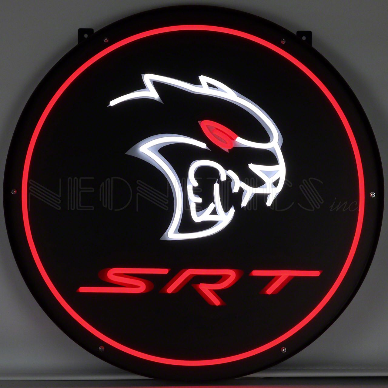 Universal XT Dodge SRT Red Round LED Flex-Neon Sign; 24-Inch - Free ...