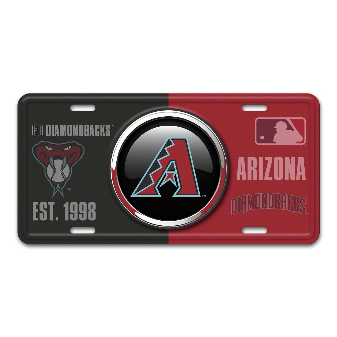 Universal XT Embossed Metal License Plate with Arizona Diamondbacks ...
