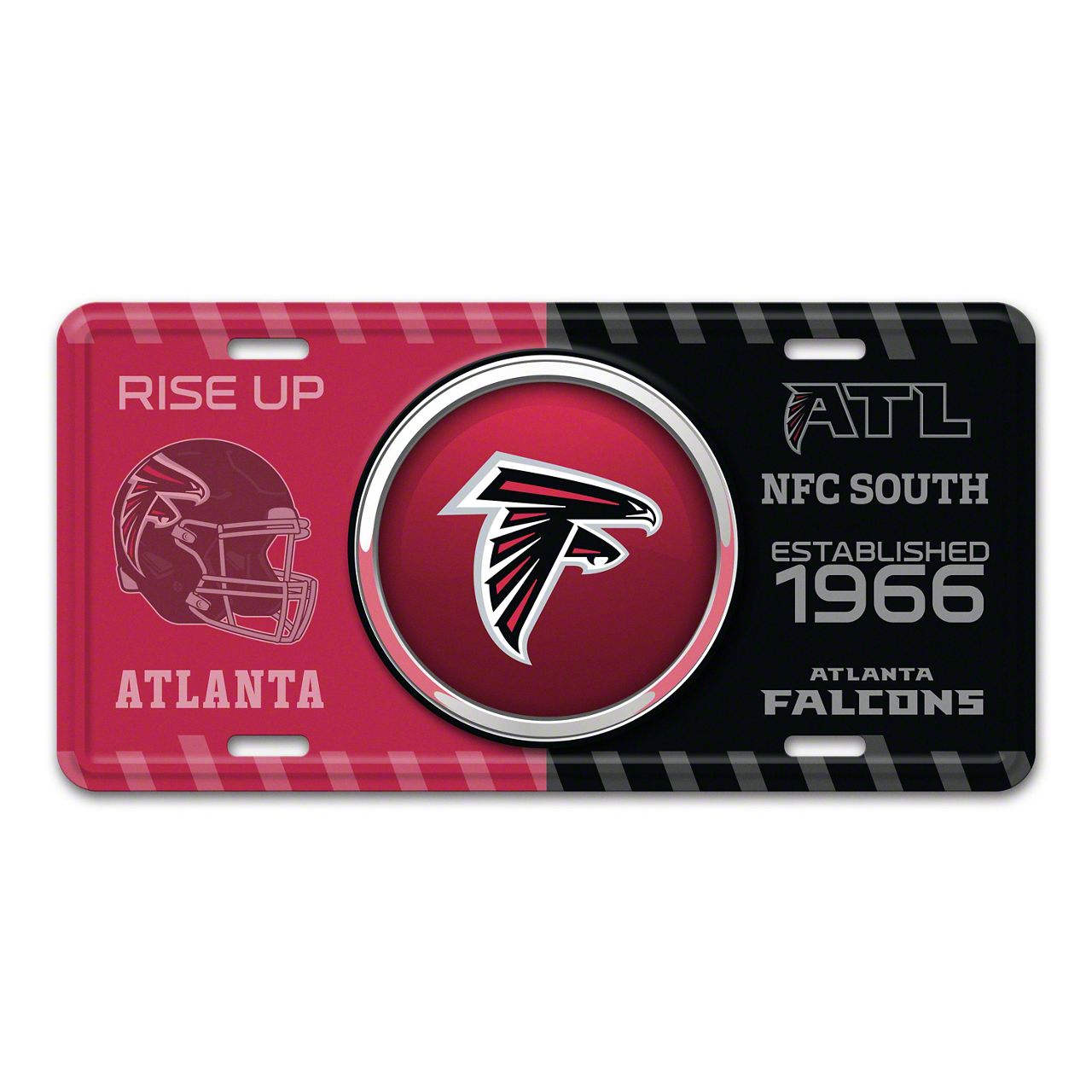 Universal XT Embossed Metal License Plate with Atlanta Falcons Logo ...
