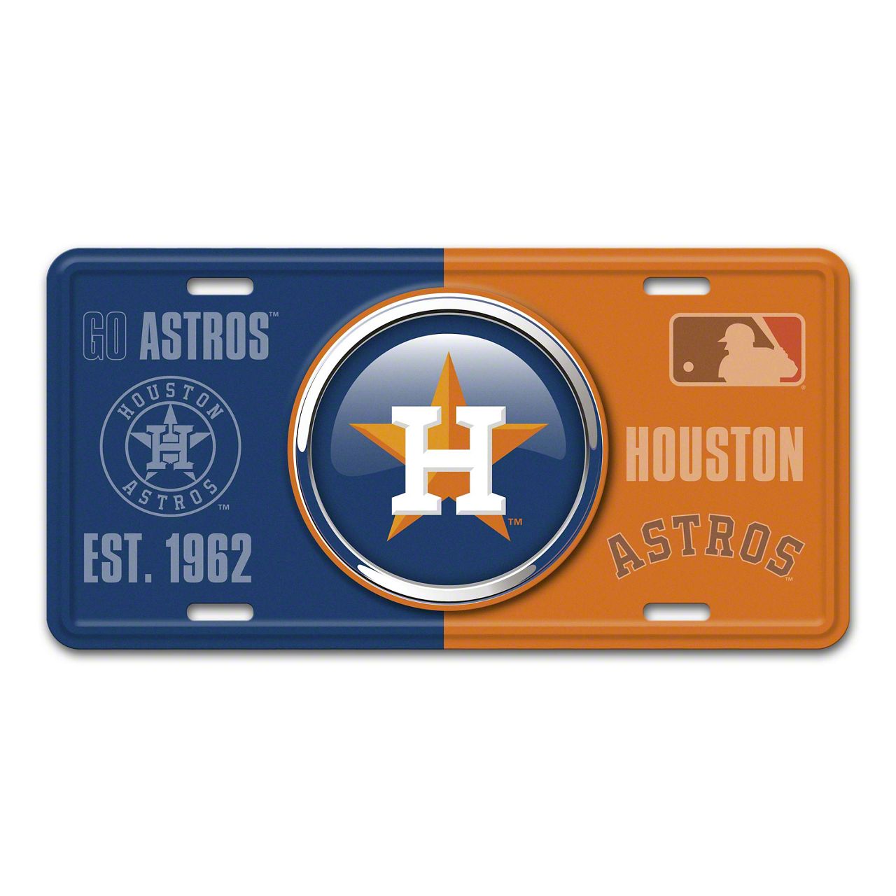 Universal XT Embossed Metal License Plate with Houston Astros Logo ...