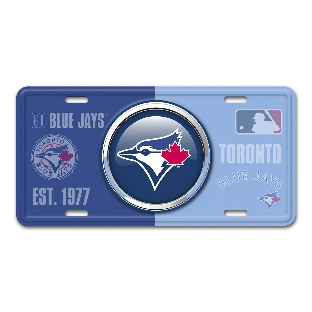 Universal XT Embossed Metal License Plate with Toronto Blue Jays Logo ...