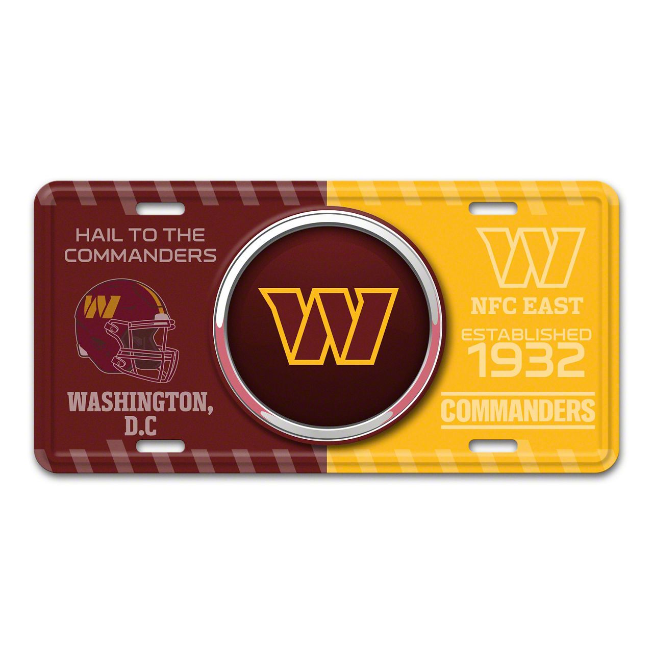 Universal XT Embossed Metal License Plate with Washington Commanders ...