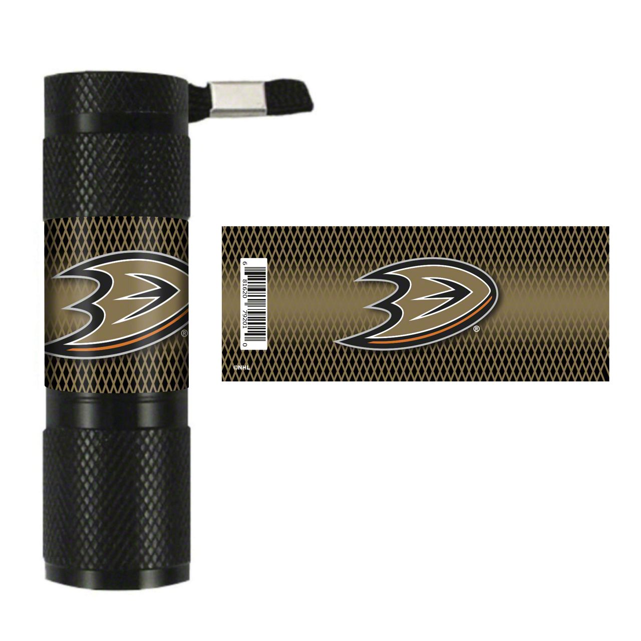 Universal XT Flashlight with Anaheim Ducks Logo; Gold - Free Shipping