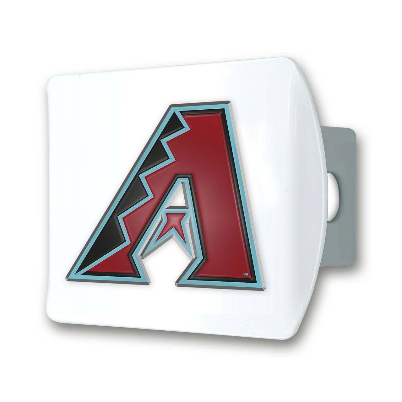 Universal XT Hitch Cover with Arizona Diamondbacks Logo; White ...