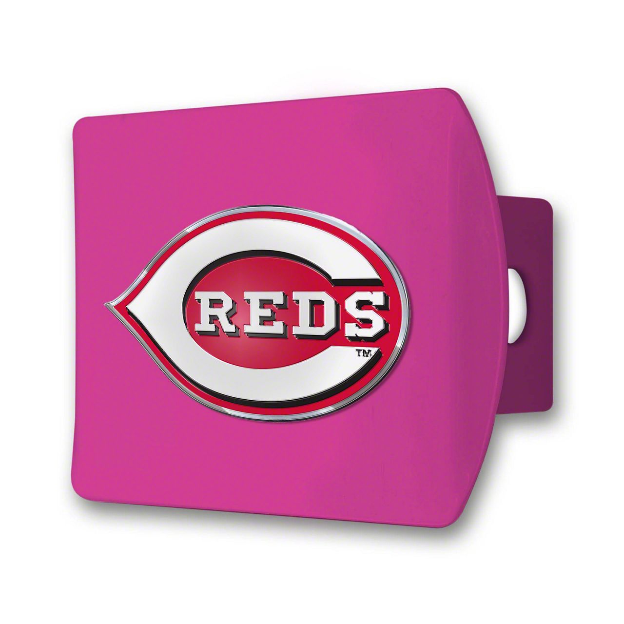 Universal XT Hitch Cover with Cincinnati Reds Logo; Pink (Universal ...