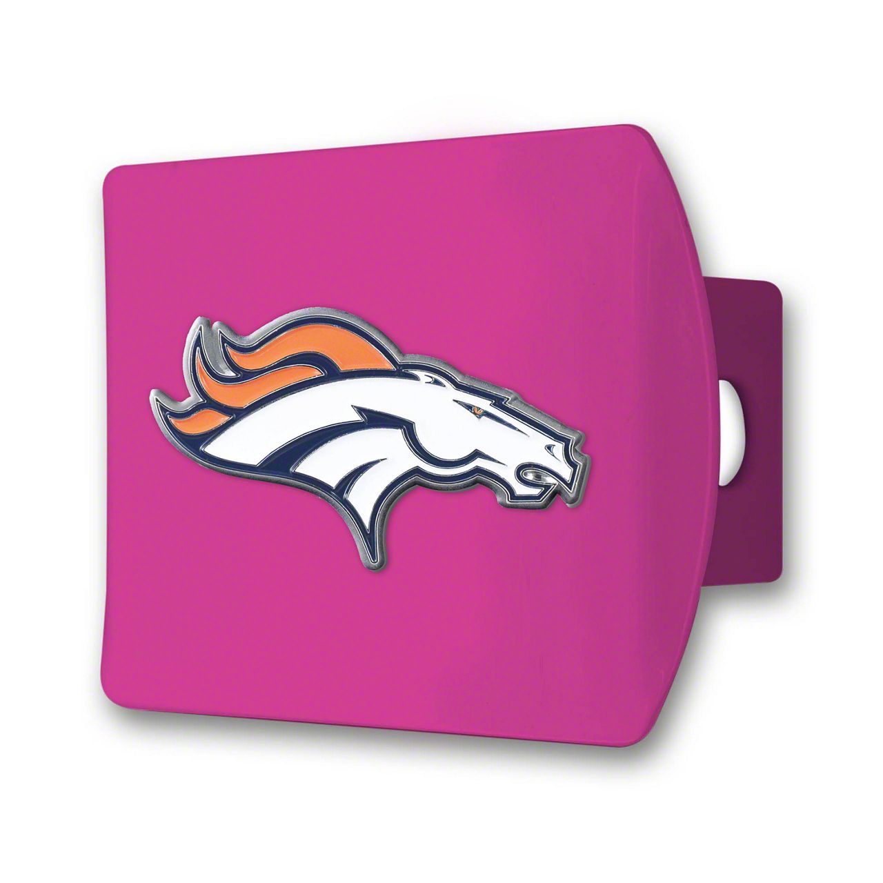 Universal XT Hitch Cover with Denver Broncos Logo; Pink (Universal ...