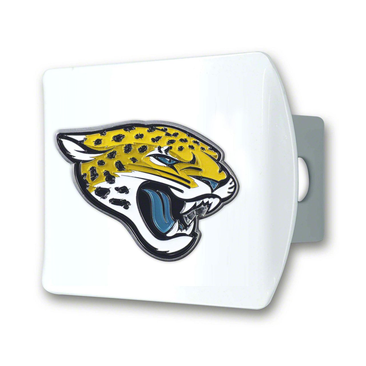 Universal XT Hitch Cover with Jacksonville Jaguars Logo; White (Universal; Some Adaptation May ...