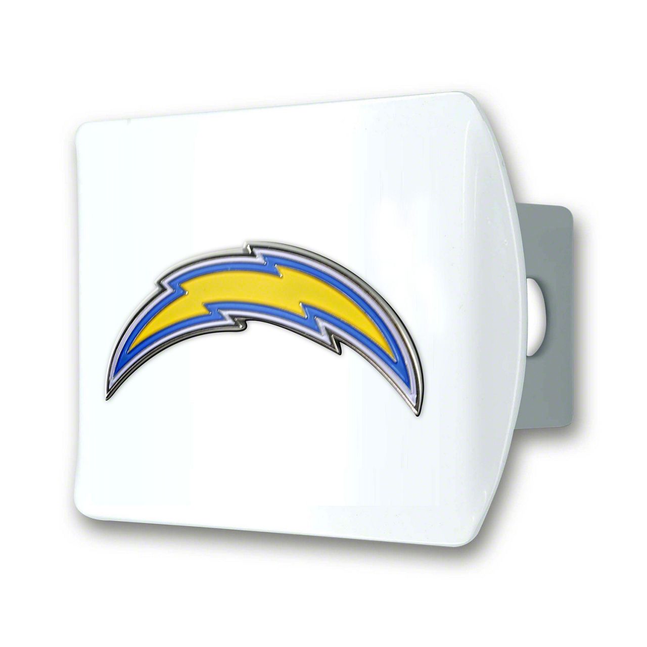 Universal XT Hitch Cover with Los Angeles Chargers Logo; White ...