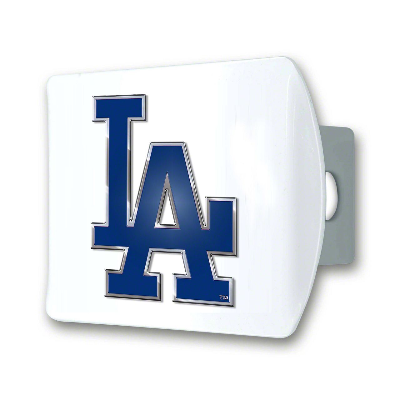 Universal XT Hitch Cover with Los Angeles Dodgers Logo; White ...