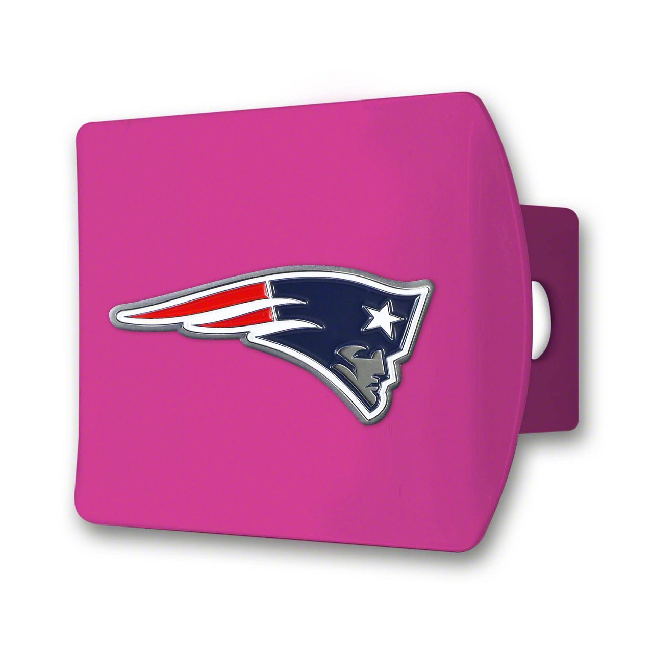 Universal XT Hitch Cover with New England Patriots Logo; Pink ...