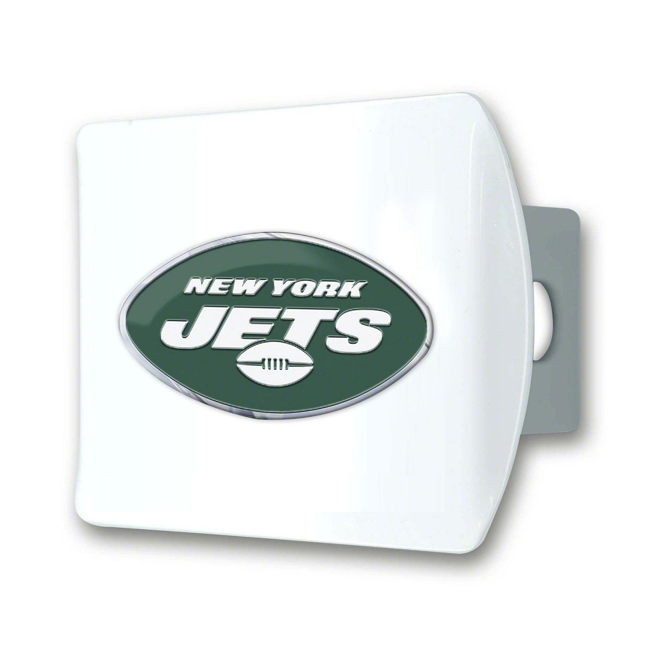 Universal XT Hitch Cover with New York Jets Logo; White (Universal ...