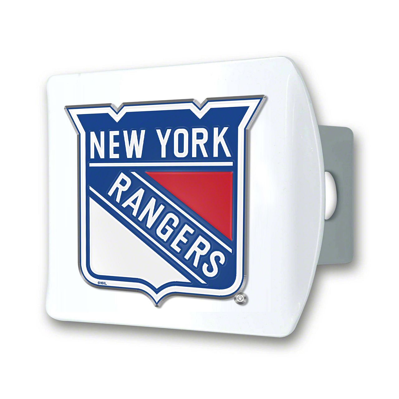Universal XT Hitch Cover with New York Rangers Logo; White (Universal ...