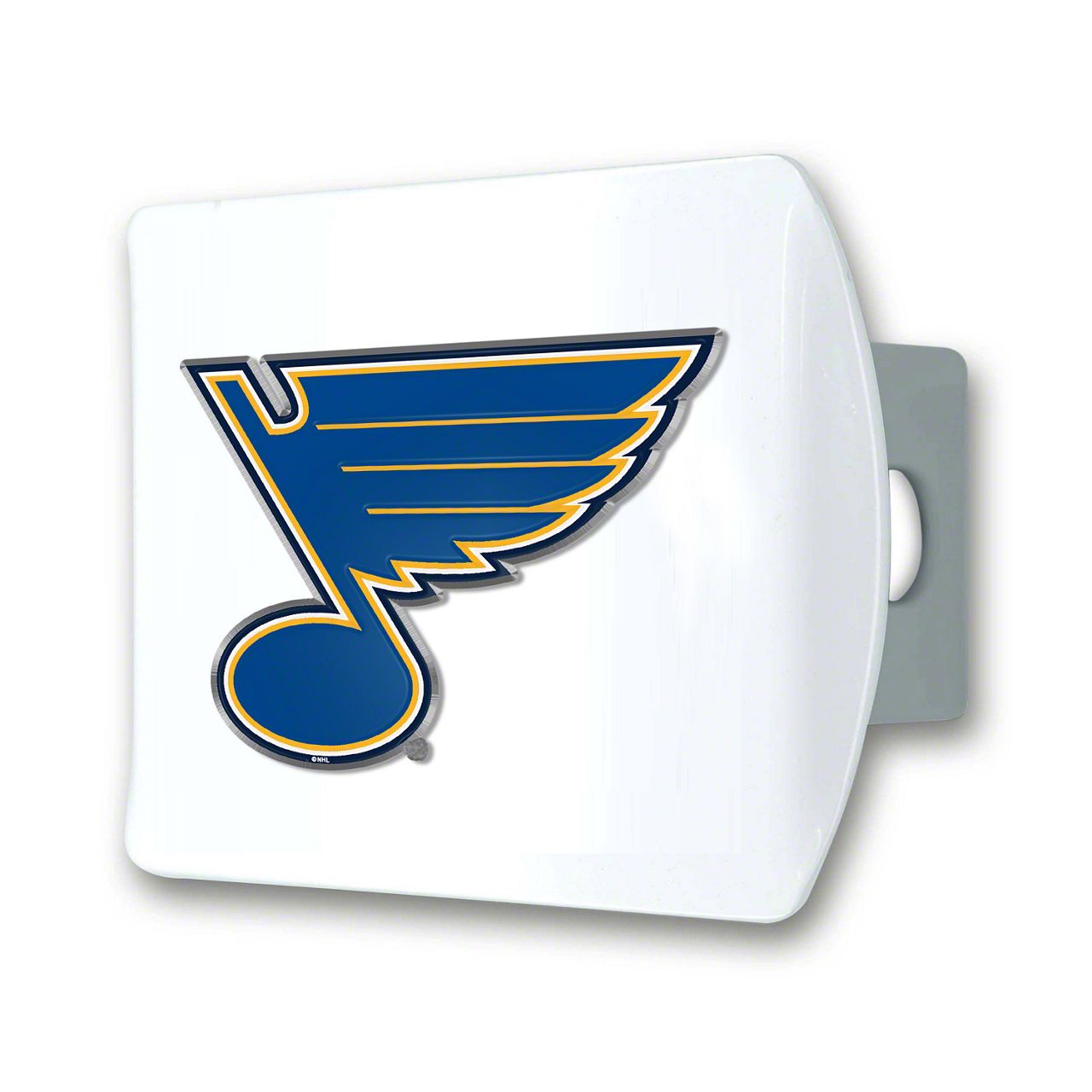 Universal XT Hitch Cover with St. Louis Blues Logo; White (Universal ...