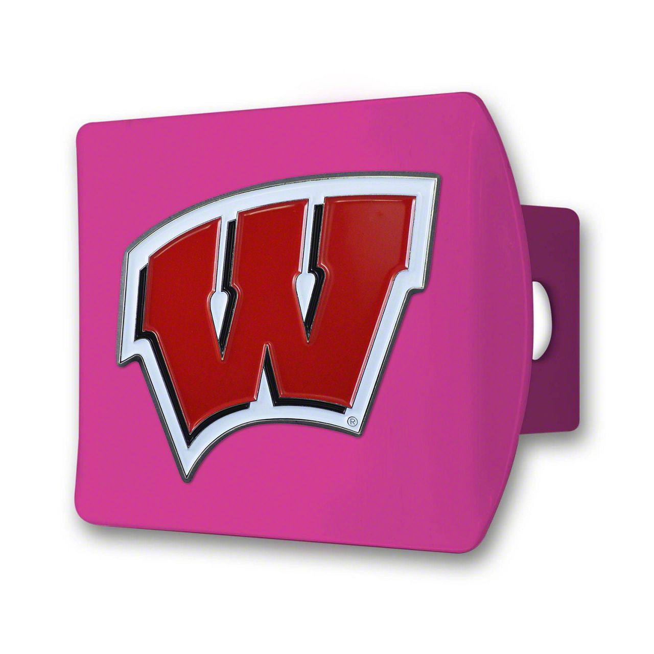 Universal XT Hitch Cover with Wisconsin Logo; Pink (Universal; Some ...
