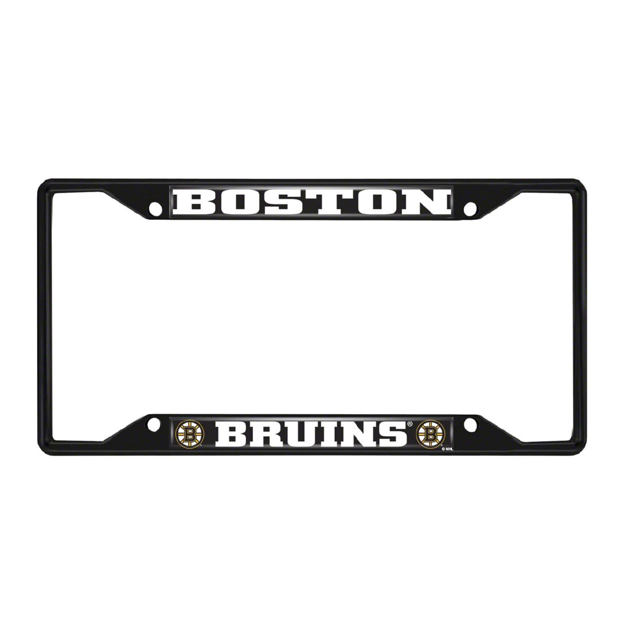 Universal XT License Plate Frame with Boston Bruins Logo; Black and ...