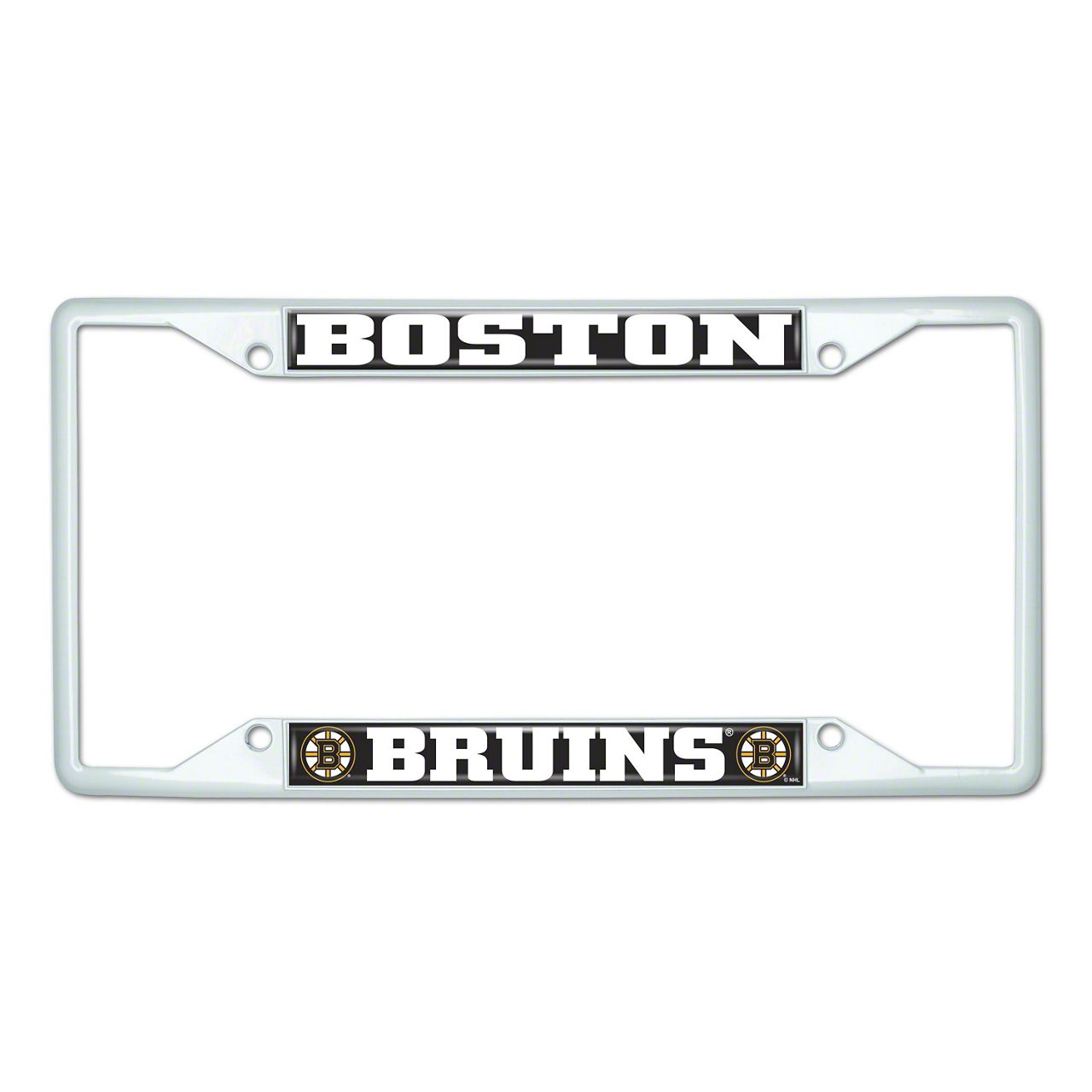Universal XT License Plate Frame with Boston Bruins; White (Universal ...